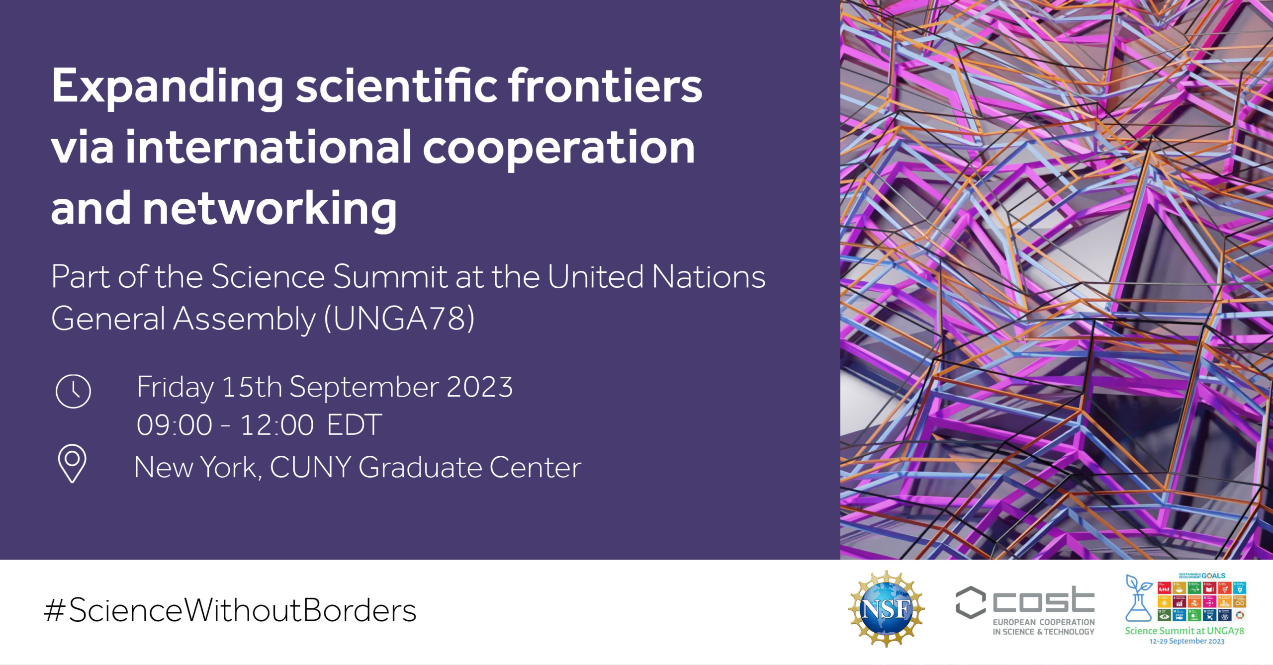 COST-NSF session at the Science Summit around the 78th United Nations General Assembly - COST