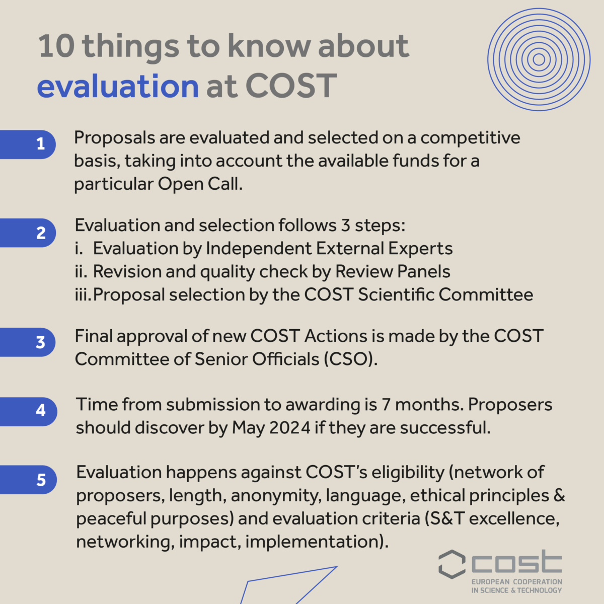 How to apply - COST